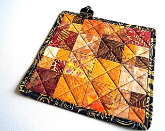 Patchwork potholders | Etsy