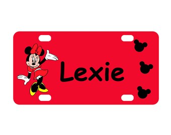 Mickey license plate | Etsy