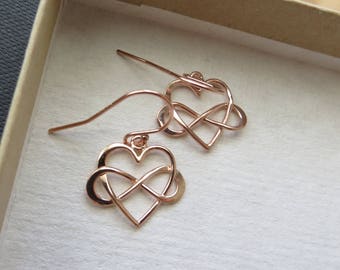 Rose gold infinity | Etsy