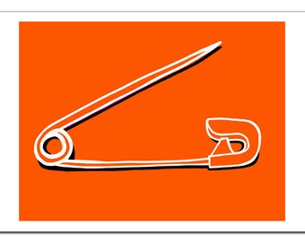 Safety pin art | Etsy