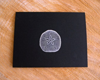 Sand dollar cards | Etsy