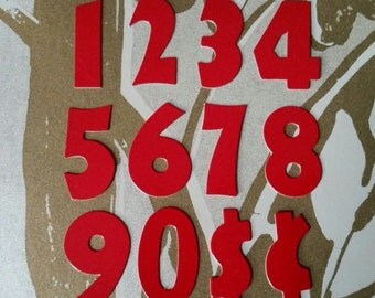 Cardboard numbers | Etsy
