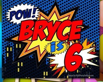 Superhero backdrop | Etsy