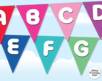 Rainbow alphabet | Etsy