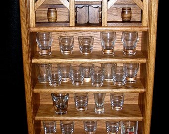 Shot glass display | Etsy