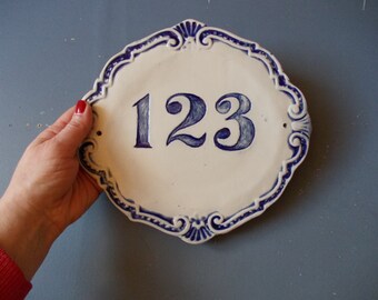 Mosaic house number | Etsy