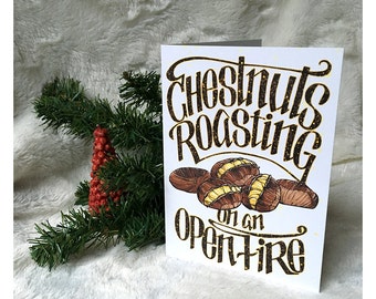 Chestnuts roasting | Etsy