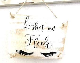 Eyelash sign | Etsy
