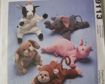 Bean bag animals | Etsy