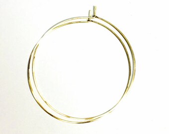 18k gold hoops | Etsy