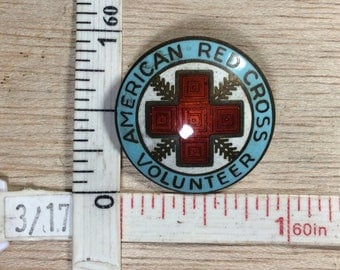 Red cross pin | Etsy