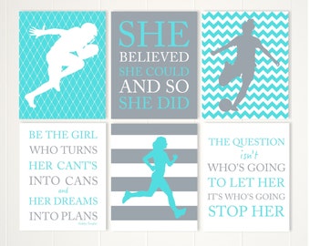 Basketball decor personalized girls wall art soccer room