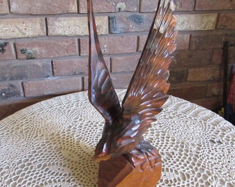 Hand carved eagle | Etsy