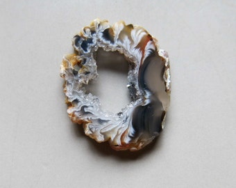 Natural Druzy Agate Occo Oco Geode Matching Pair by StoneAge2