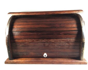 Wooden bread box | Etsy