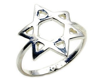 Star of david ring | Etsy