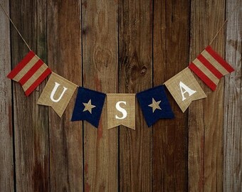 Patriotic bunting | Etsy