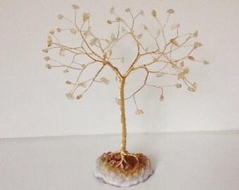 Gemstone wire tree | Etsy