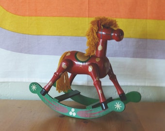 1950s rocking horse | Etsy