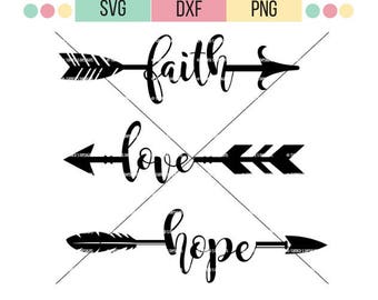 Faith arrow svg | Etsy