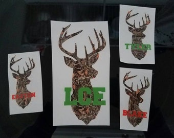 Deer head decal | Etsy
