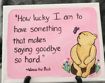 Pooh saying goodbye | Etsy