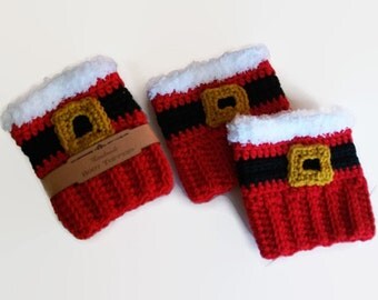 Santa boot cuffs | Etsy