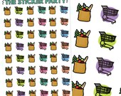 Colorful and unique hand drawn planner stickers by thestickerparty