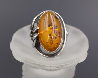 Amber ring | Etsy