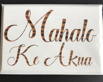 Mahalo sign | Etsy