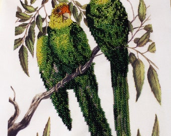 Parrot embroidery | Etsy