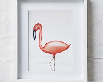 DIGITAL Philippians 4:1 Scripture Print Flamingo Print Stand