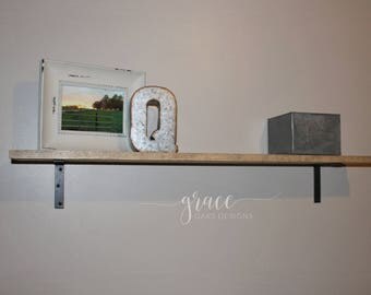 Wood shelf brackets | Etsy