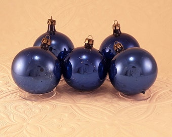 Blue mercury glass | Etsy