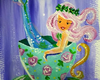 Mermaid art | Etsy