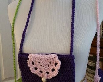 Girl's Crochet Purse PDF Pattern Tote Bag Crochet