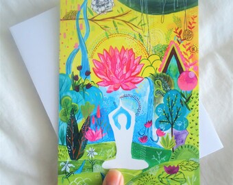Yoga note cards | Etsy
