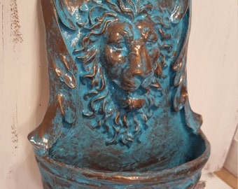 Lion head vase | Etsy