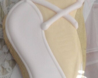 Ballet shoe cookies | Etsy