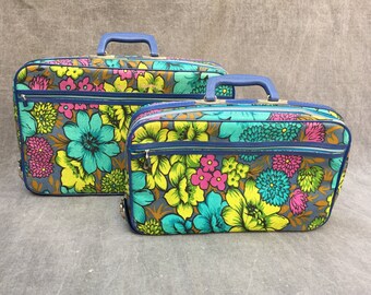 Floral suitcase | Etsy
