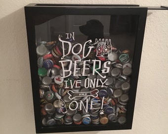 Beer shadow box | Etsy