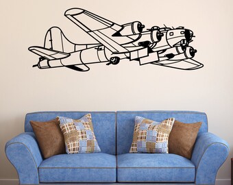Aviation wall decal | Etsy