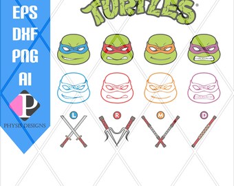 Ninja turtles svg | Etsy