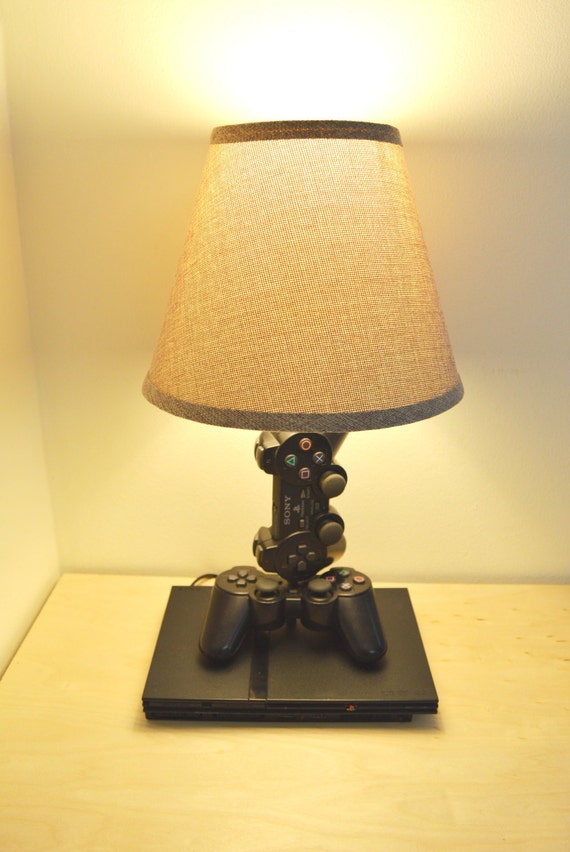 Playstation 2 Desk Lamp Console and Controller Sculpture