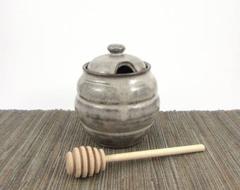 Ceramic honey pot | Etsy
