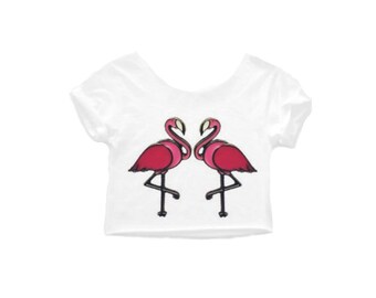 Flamingo shirt | Etsy