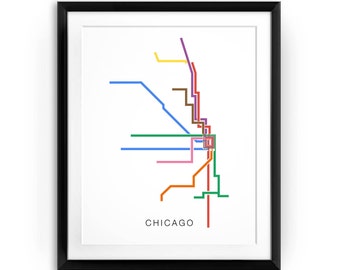Chicago poster | Etsy