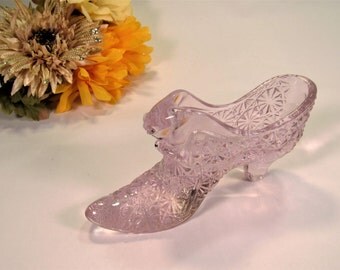 Fenton glass shoe | Etsy