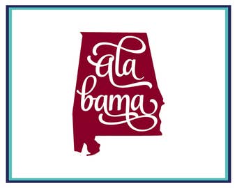 Alabama state | Etsy