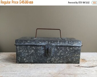 Galvanized tool box | Etsy